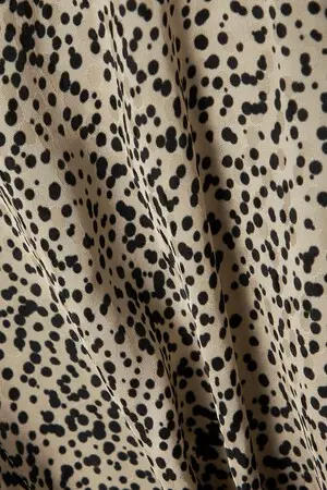 Dries Van Noten Printed Satinjacquard Midi Wrap Dress