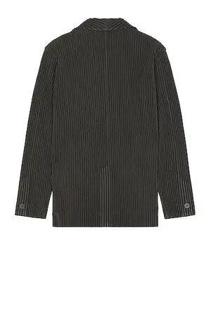 Issey Miyake Pleated Blazer In Army