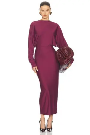HELSA Matte Jersey Open Back Dress