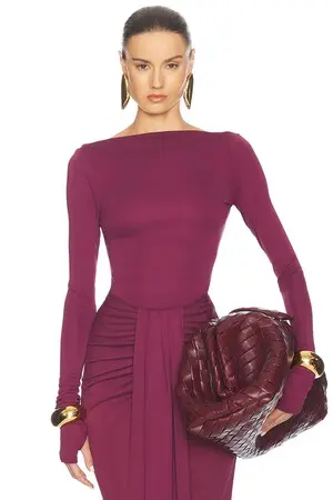 HELSA Matte Jersey Long Sleeve Top