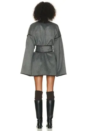 HELSA Wool Blend Blanket Coat