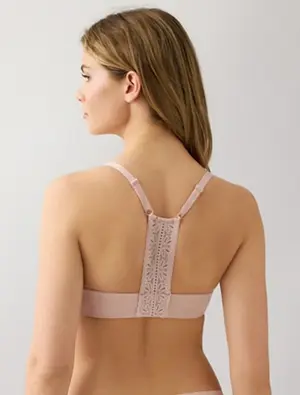 Wacoal Future Foundation Front Close Racerback Bra - Rose Smoke
