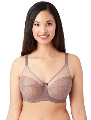 Wacoal Retro Chic Full Figure Underwire Bra - Cappuccino