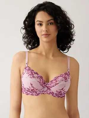 Wacoal Embrace Lace Underwire Bra Sand/ivory - Keepsake Lilac Multi