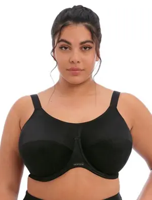 Wacoal Elomi Energise Full Figure Underwire Sport Bra - Black