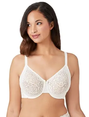 Wacoal Halo Lace Underwire Bra - Ivory