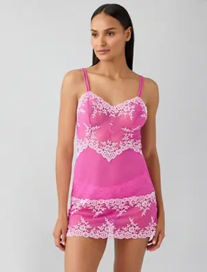 Wacoal Embrace Lace Chemise /night Sky - Wild Azalea Cradle Pink