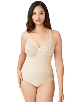 Wacoal Visual Effects Body Briefer With Minimizer Bra - Sand