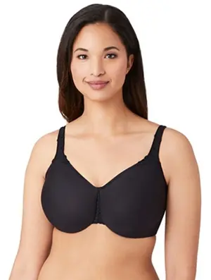 Wacoal Bodysuede Ultra Full Figure Seamless Underwire Bra - Black