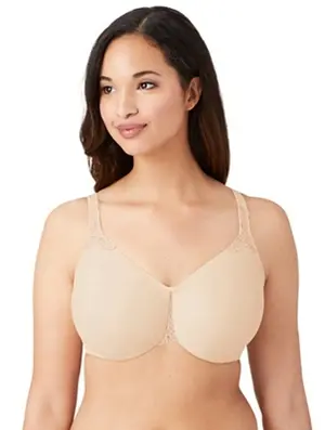 Wacoal Bodysuede Ultra Full Figure Seamless Underwire Bra - Sand