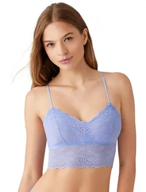 Wacoal Inspired Eyelet Bralette - Pale Iris