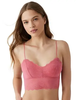 Wacoal Inspired Eyelet Bralette - Slate Rose