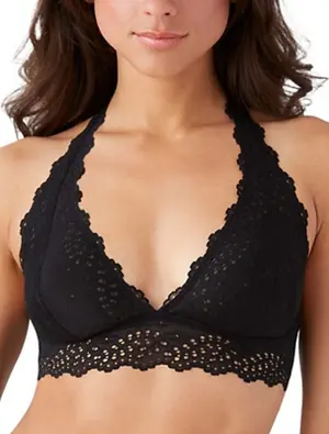 Wacoal Inspired Eyelet Halter Bralette - Night