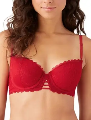 Wacoal No Strings Attached Contour Bra Tea Rose Crimson Red