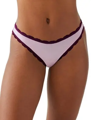 Wacoal Inspired Eyelet Thong - Dawn Pink