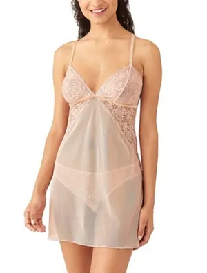 Wacoal Lace Encounter Chemise - Rose Smoke