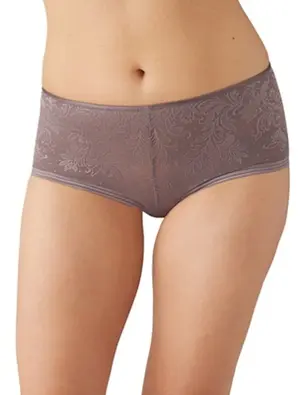 Wacoal Net Effect Boyshort Folkstone Gray Multi Sparrow