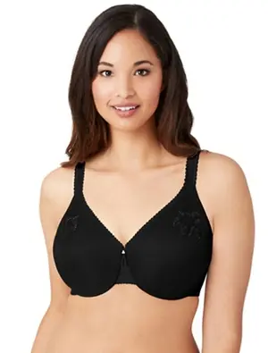 Wacoal Slimline Seamless Underwire Minimizer Bra - Black