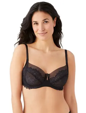 Wacoal Center Stage Underwire Bra Rose Dust/angel Wing - Black Graphite