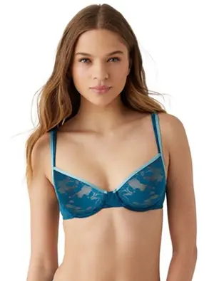 Wacoal Shadow Scene Underwire Bra - Blue Coral