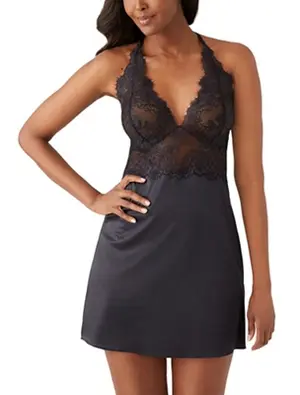 Wacoal Center Stage Chemise Egret Black Graphite