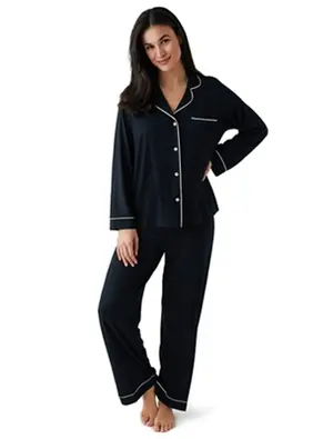 Wacoal Lease To Lounge Pajama Set - Black