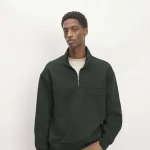Everlane Retrack Fleece Half-zip - Scarab