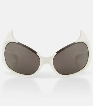 Balenciaga Gotham Cat-eye Sunglasses - White