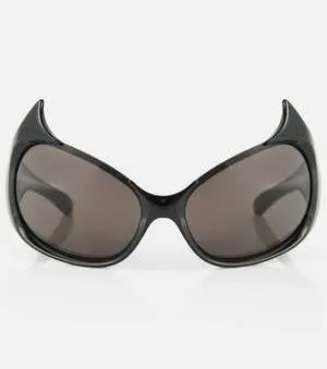 Balenciaga Gotham Cat-eye Sunglasses - Black