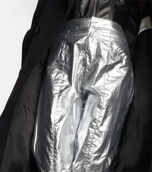 Isabel Marant Étoile Anea Coated High-rise Pants - Silver