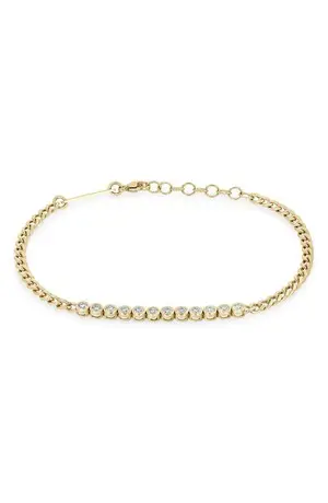 Zoe Chicco 14k Gold Diamond Tennis Bracelet - 14k Yellow Gold