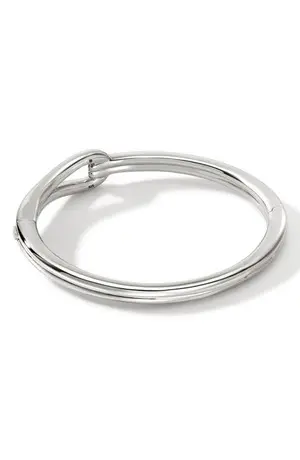 John Hardy Surf Hinged Bangle - Silver