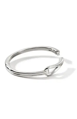 John Hardy Surf Hinged Bangle - Silver