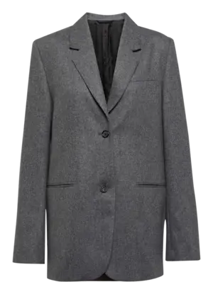 Women's Single-Breasted Wool Blazers