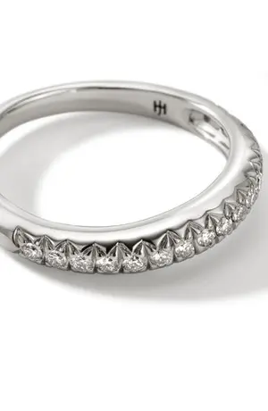 John Hardy Surf Pavé Diamond Band Ring