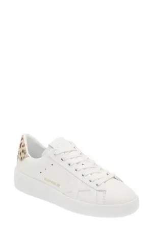 GOLDEN GOOSE Purestar Leather Sneakers - White/leopard