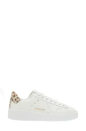 GOLDEN GOOSE Purestar Leather Sneakers - White/leopard