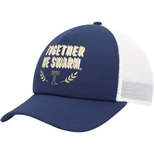 Adidas Georgia Tech Yellow Jackets Phrase Foam Front Trucker Adjustable Hat - Navy