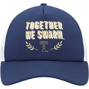 Adidas Georgia Tech Yellow Jackets Phrase Foam Front Trucker Adjustable Hat