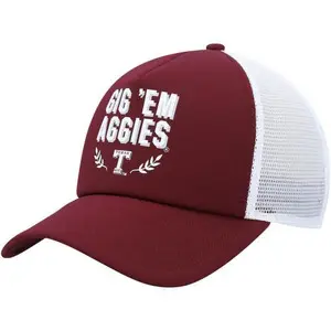 Adidas Texas A&m Aggies Phrase Foam Front Trucker Adjustable Hat - Maroon