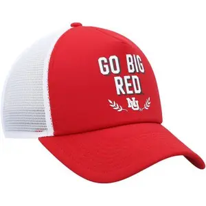 Adidas Nebraska Huskers Phrase Foam Front Trucker Adjustable Hat