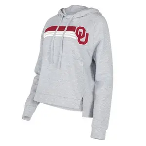 CONCEPTS SPORT Oklahoma Sooners Cedar Tri-blend Raglan Pullover Hoodie