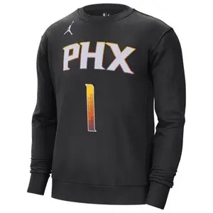 JORDAN BRAND Devin Booker Phoenix Suns Statement Pullover Sweatshirt By - Black