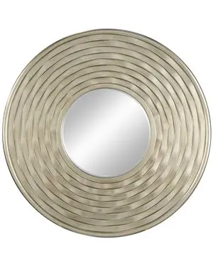 A&B HOME A&B Home Round Wall Mirror - Silver
