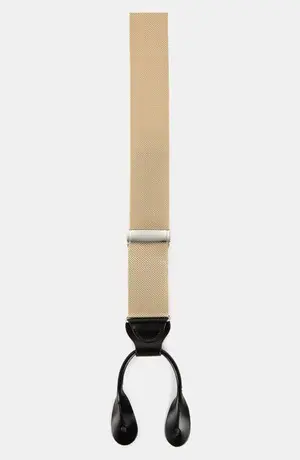 Trafalgar Solid Suspenders - Khaki