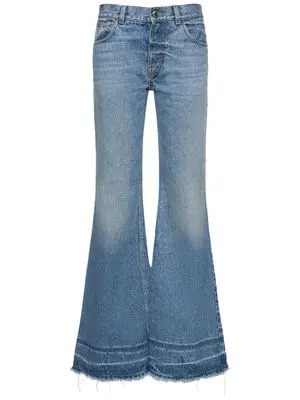 Chloé Low Rise Flared Denim Jeans - Blue