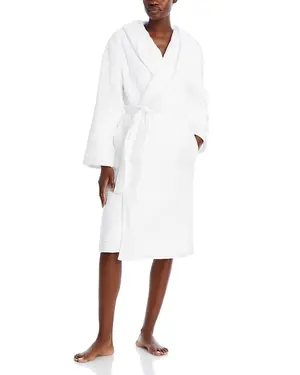 HUDSON PARK COLLECTION Turkish Waffle Bath Robe Exclusive - White