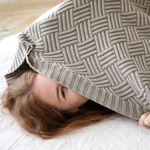 PINK LEMONADE Washed Brick Throw