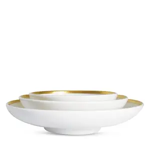 Twig New York Golden Edge Assorted Canape Dishes, Set Of 3