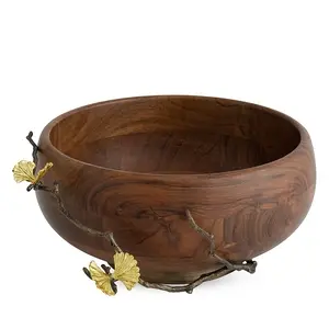 Michael Aram Butterfly Ginkgo Wood Bowl - No Color